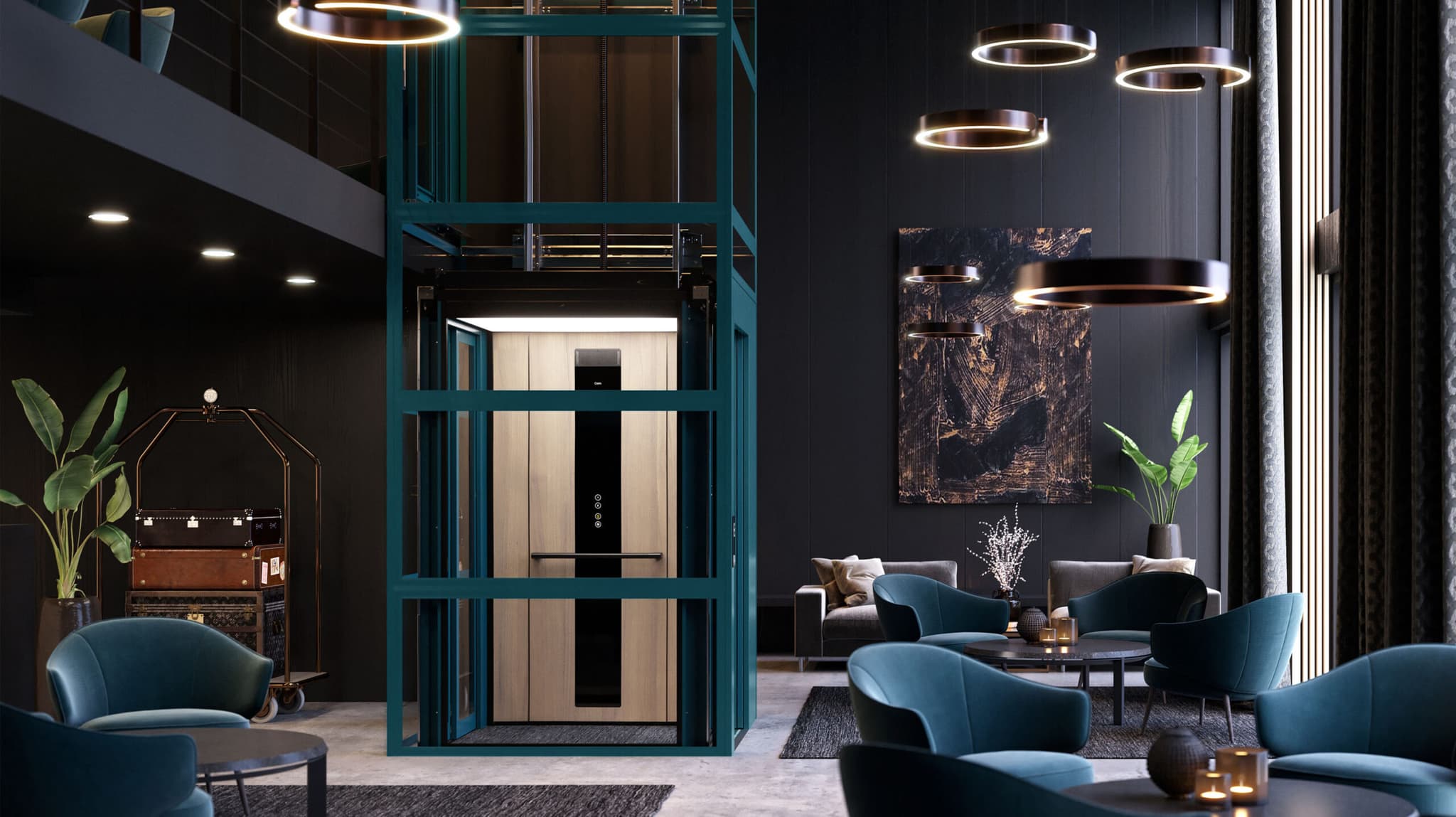 C1 Pure - Space-saving passenger lift - Cibes Global